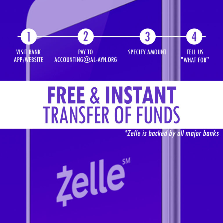 Introducing Zelle Pay - Al-Ayn Social Care Foundation (US)